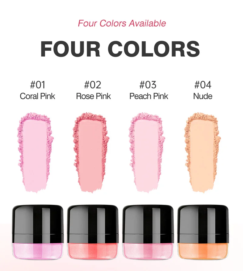 Low Moq Cheek Powder Blush Custom Logo Waterproof Vegan Cruelty Free ...