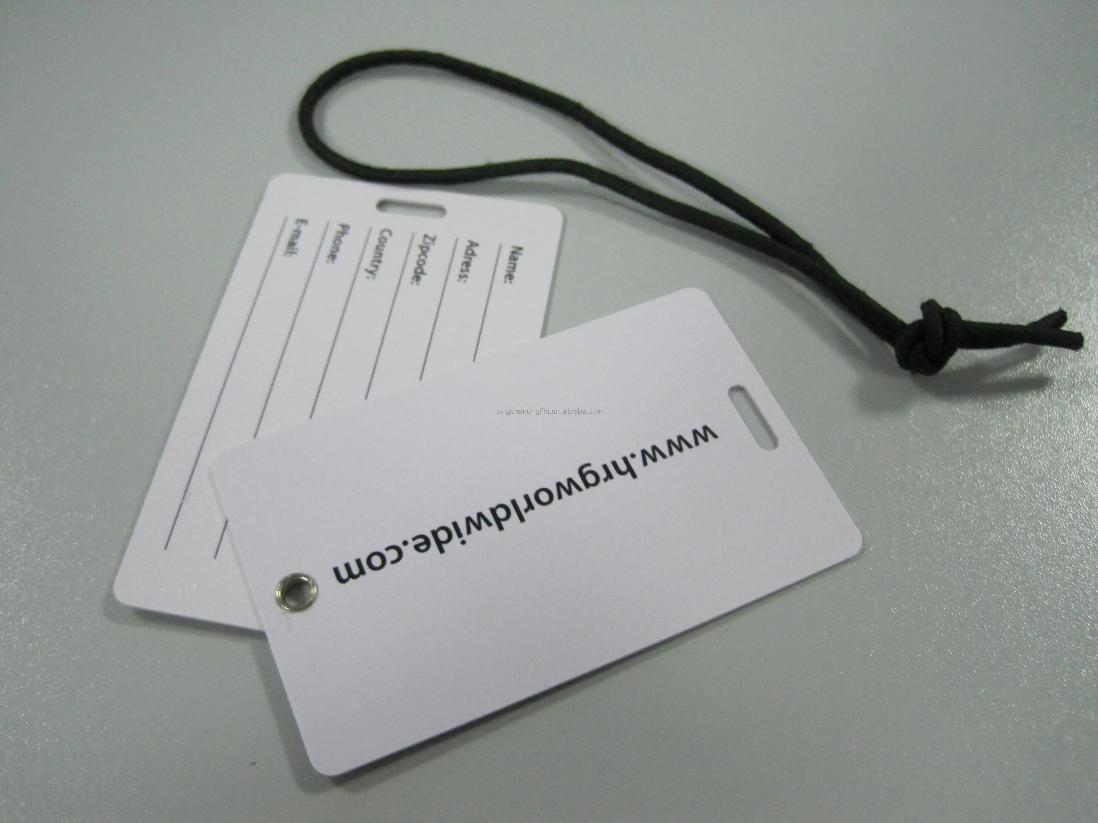 Custom Full Color Cmyk Plastic Pp Luggage Tag Luggage Plastic Luggage ...