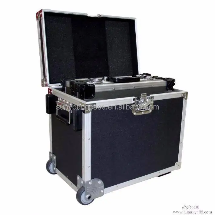Large Capacity Hard Storage Wheeled Aluminum Flight Case With Custom ...