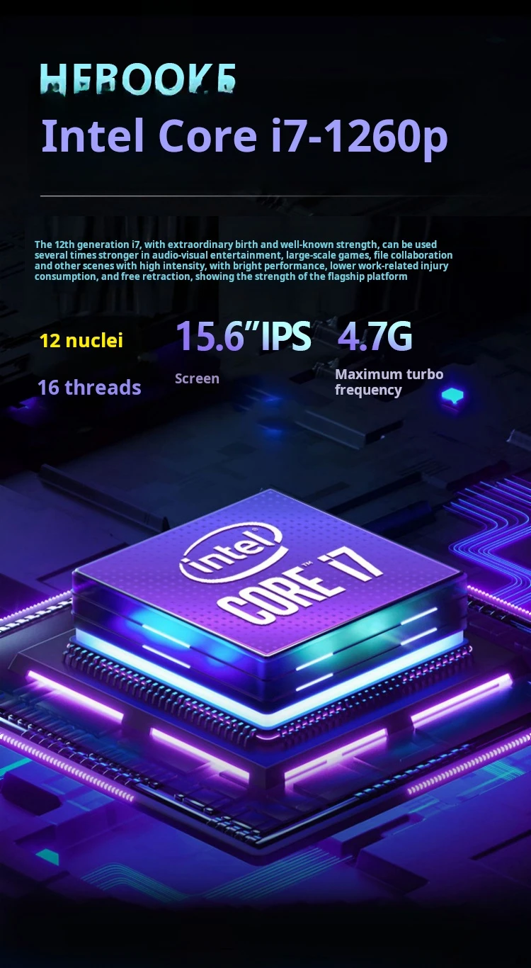 Hot Selling 15.6" 11th Gen I7 1260P CPU 16G Ram 512G SSD MX450 2G Video ...