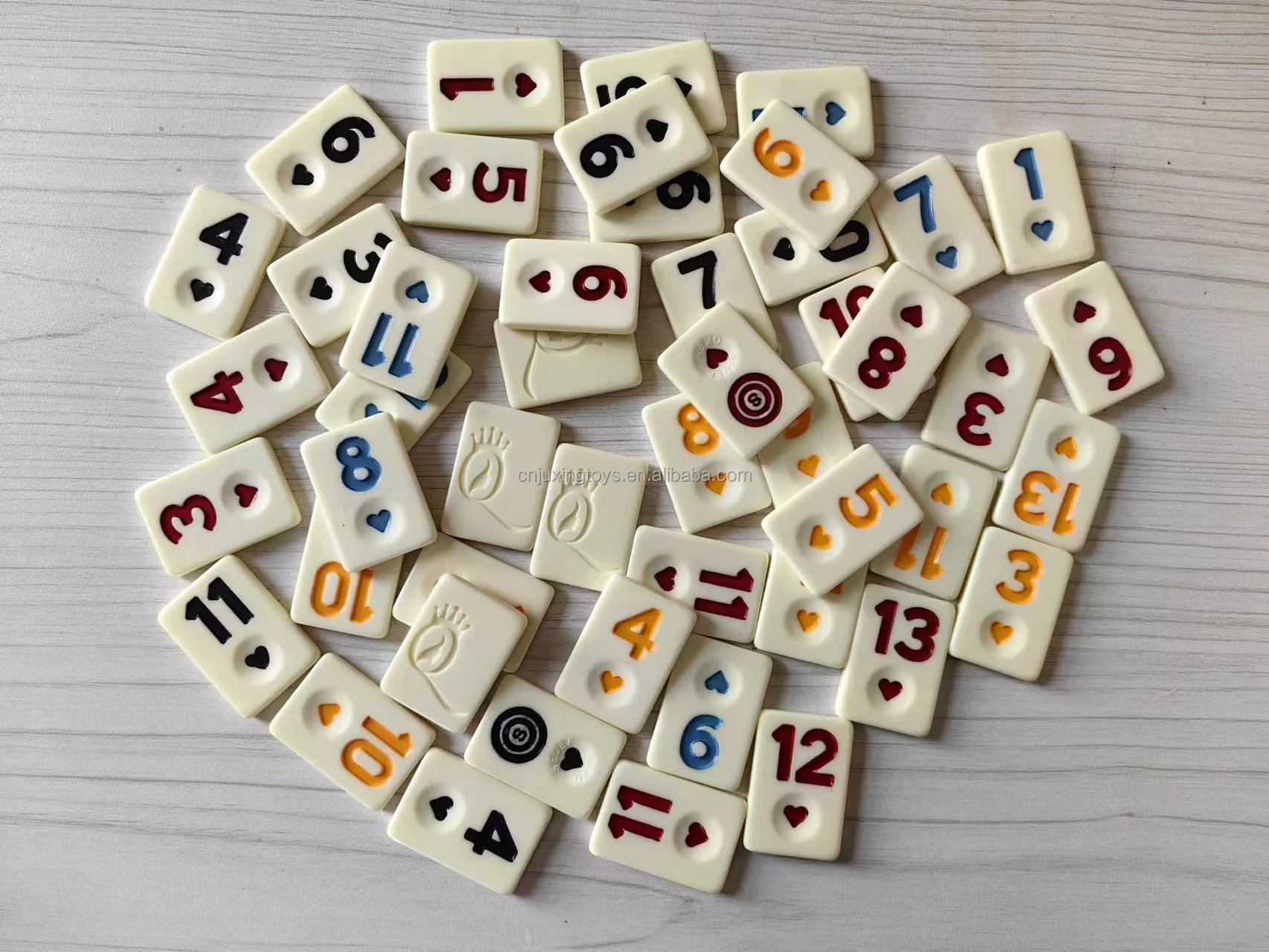 Customized Design Premium Rummy Game Set, 106 Engraved Rummy Tiles with ...