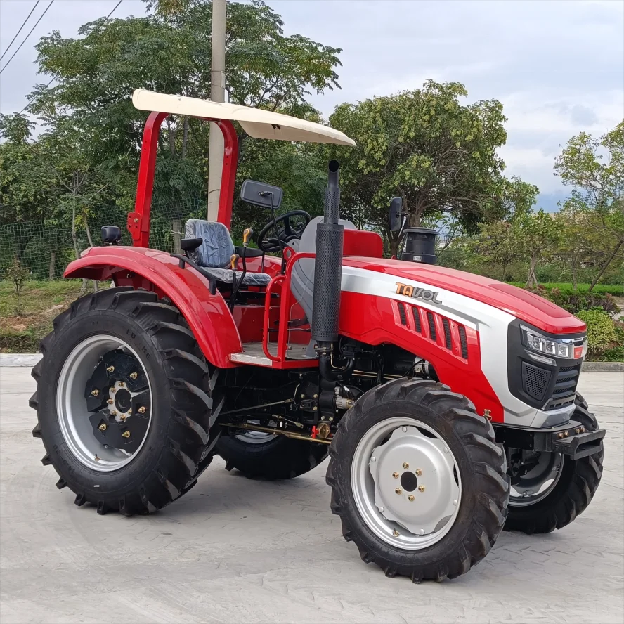 Tavol China Tractor With Front End Loader For Sale 90hp Tractors For Four Wheel Diesel Farming ...