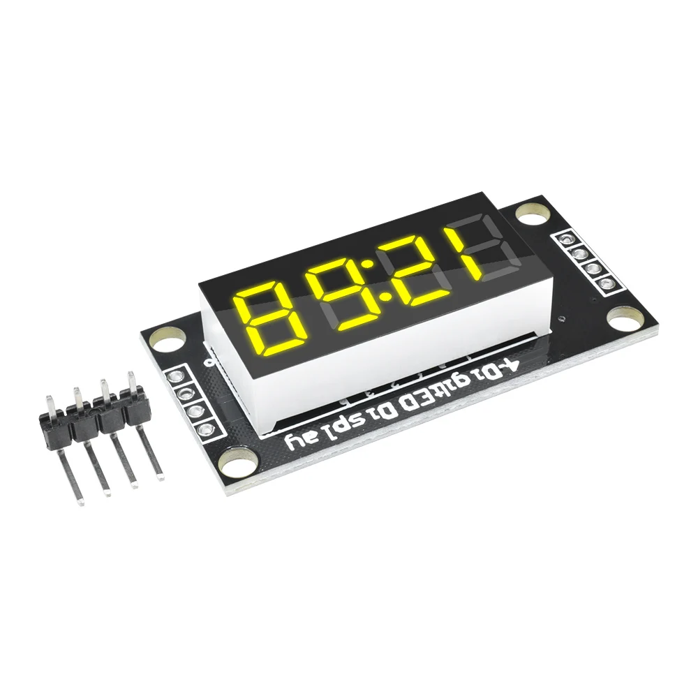 0.36" Inch Tm1637 7-segment 4-bit Led Display Clock Yellow Led Tube ...