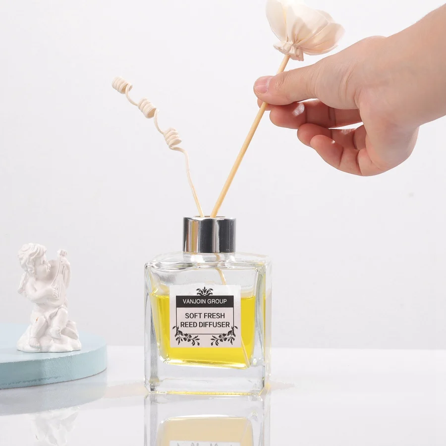 180ml 250ml Square Empty Diffuser Glass Bottle Custom Reed Diffuser Bottle With Cap For Home ...