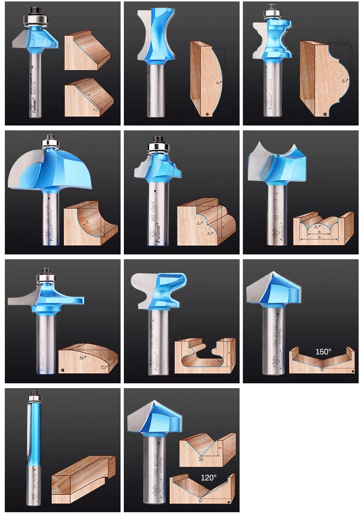 Sharp Carving Router Bits Factory Direct Wood Carving Cutter V Router ...