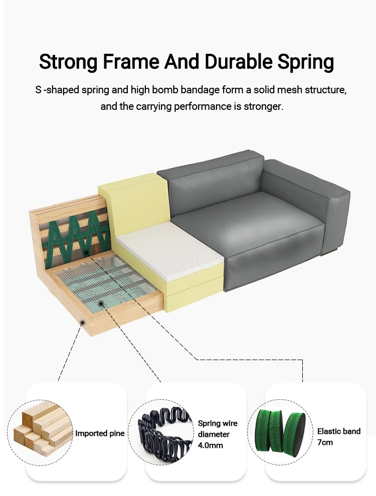 Furicco Office and Hotel Lounge Sofa - Modern Style Leather