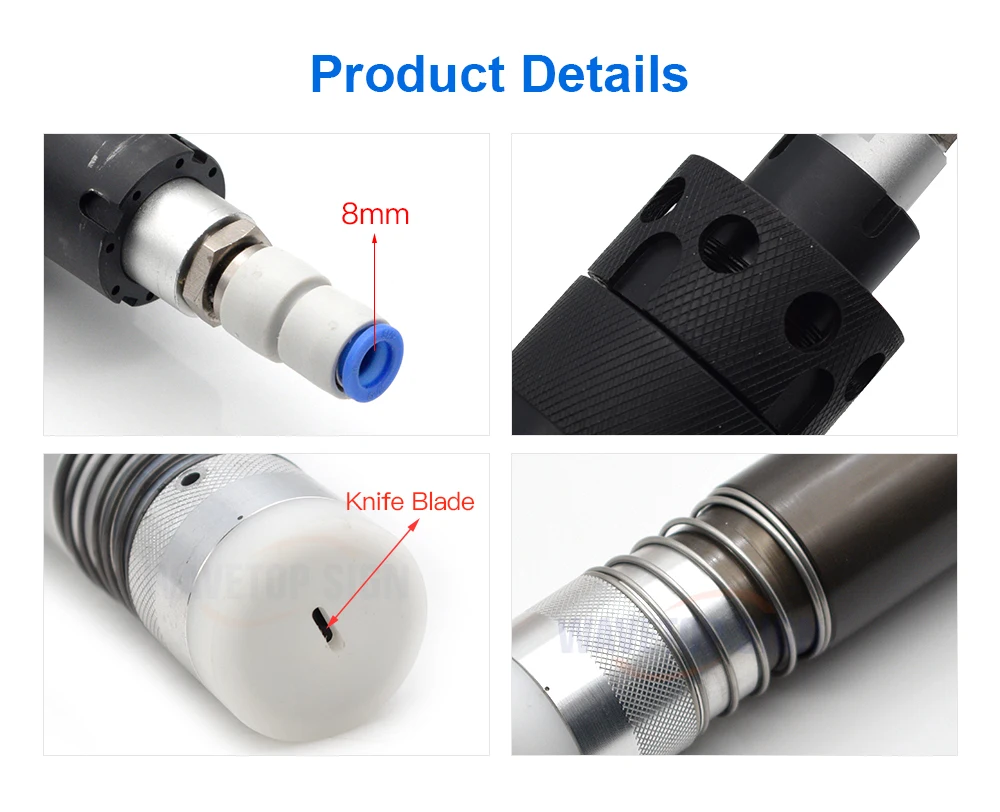 Wavetopsig CNC Pneumatic Oscillating Vibrating Knife Tool
