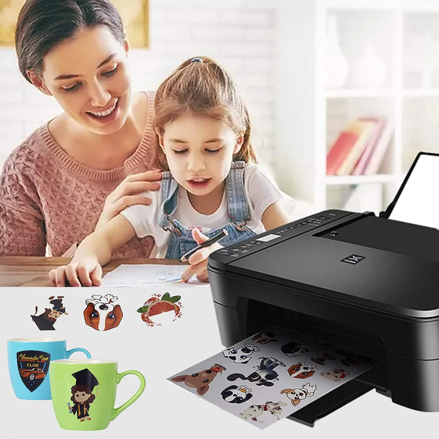 Printable Full Color Blank Inkjet Waterproof A4 Self Adhesive Glossy ...