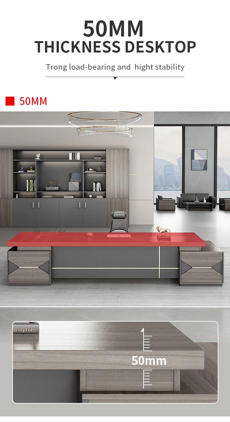 Modern Design High End Ceo Office Furniture Table Customize Luxury Boss ...