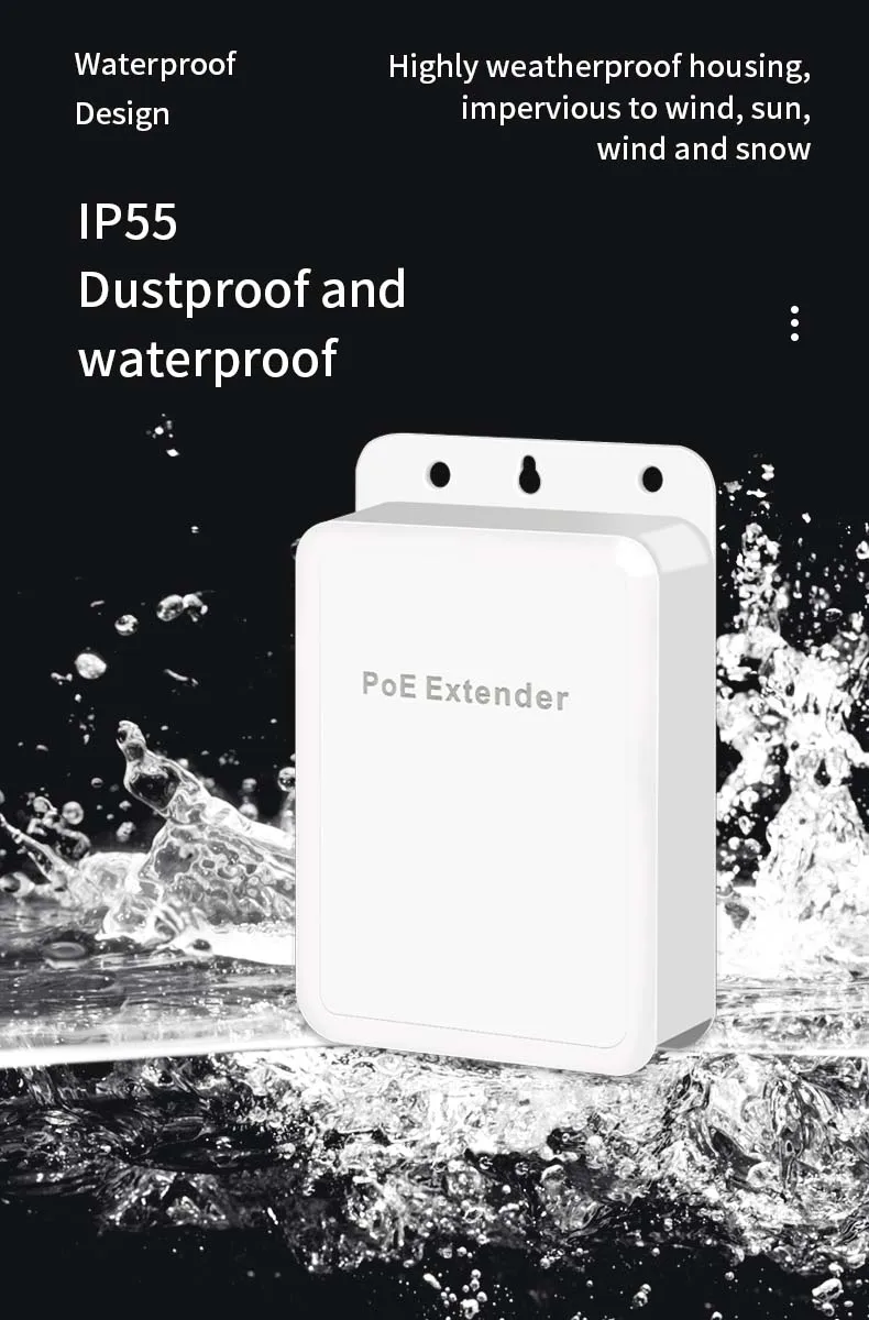1 Input 3 Poe Output Poe Extender 250m Long Distance Ieee802.3af/at Poe Extender - Buy ...