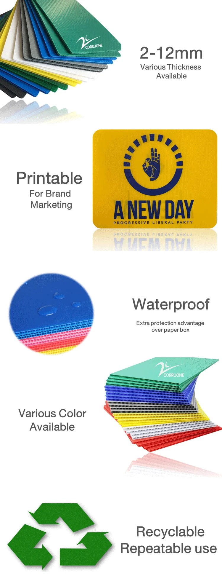 Customized Cutting of A4 Plastic Paper Sheets - Corruone