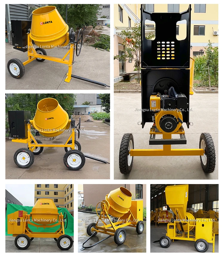 Lonta Jh350s Betonniere 350 Litre Moteur Gazoil Ce Approved Electric Diesel Engine Beton Cement ...