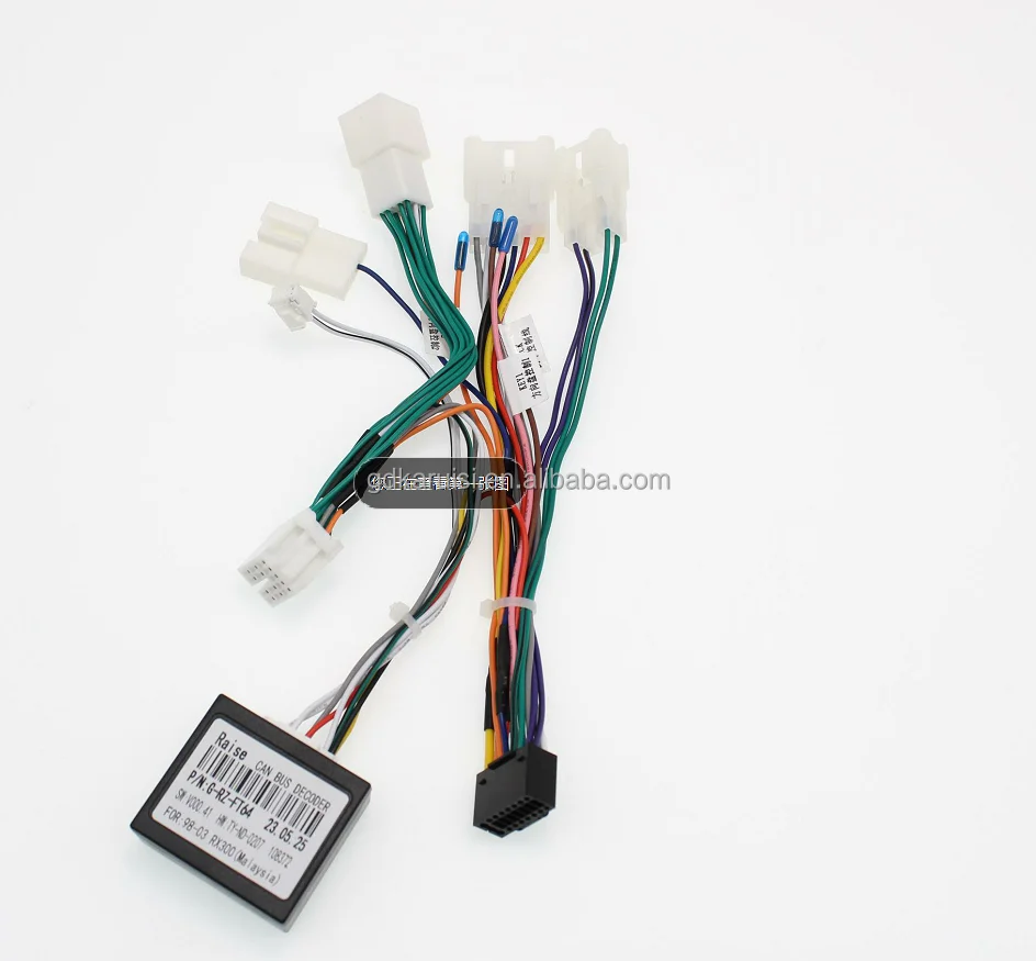 Car Android Dvd Navigation Adapter 16-pin Hyundai 12 Ix45 Low/mid Cable ...