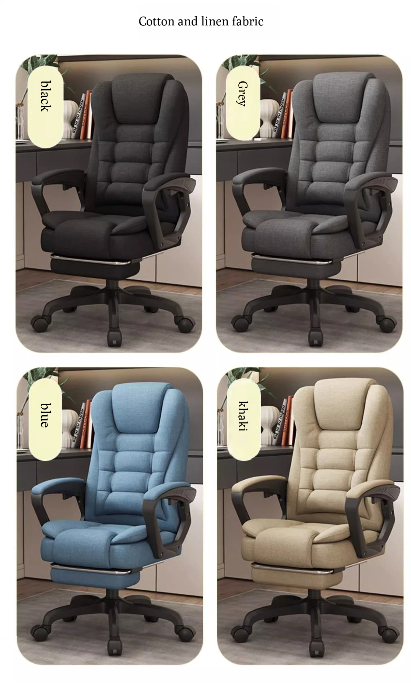 Modern High Back Revolving Guest Manager Boss Chair