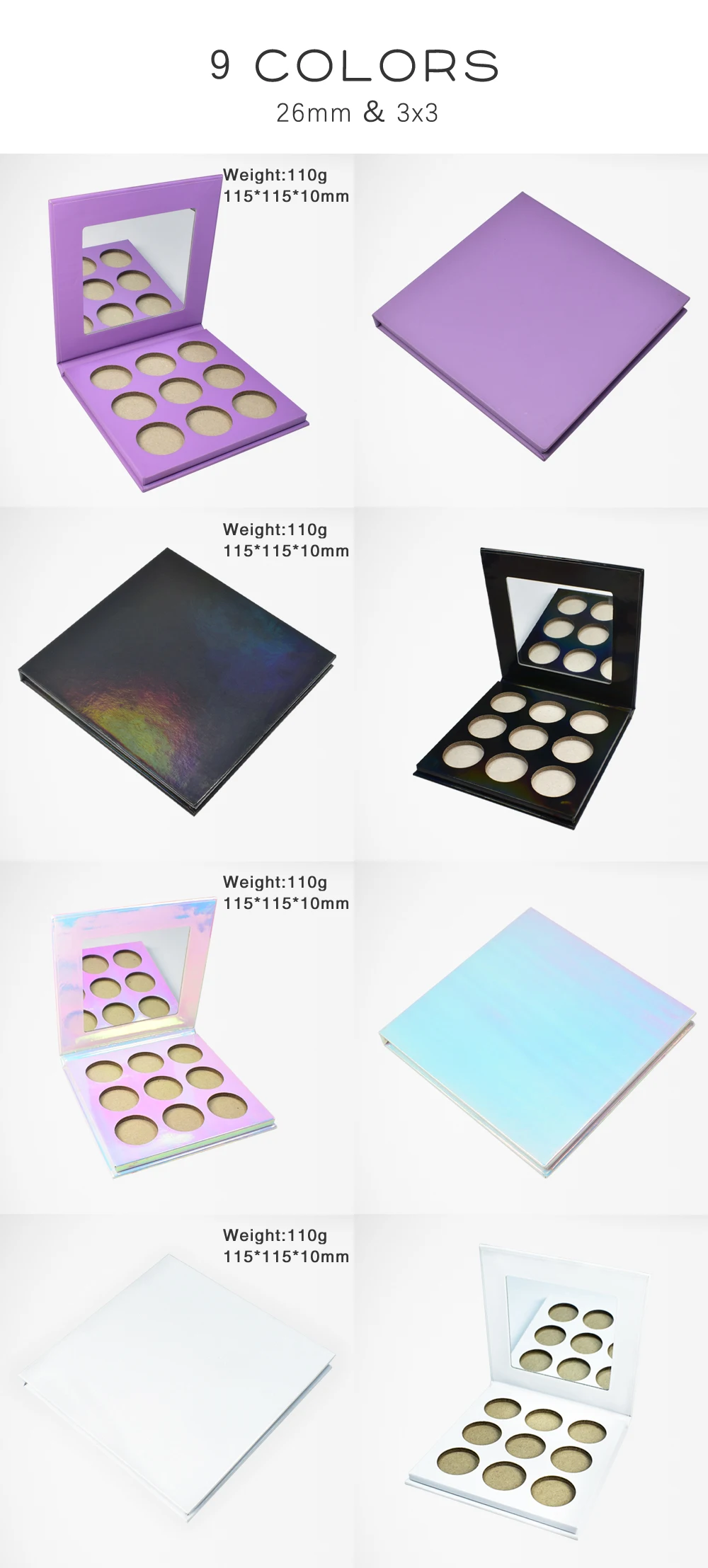 12 Colors Private Label Eyeshadow Palette High Pigment Makeup Pallette ...