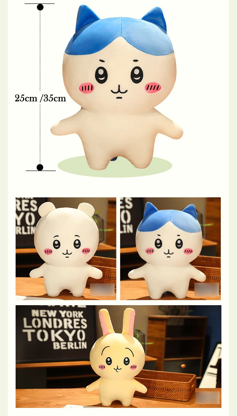Japanese Cartoon Anime Characters Kawaii Chiikawa Plush Toys Stuffed ...