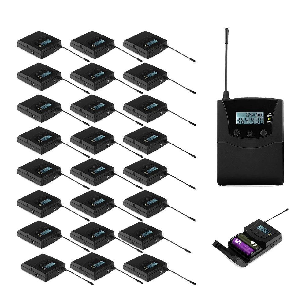 Portable Stereo Body Pack Audio Guide System 600 Series For Tour Guide ...