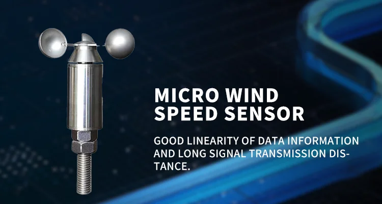 Stainless Steel Wind Speed Sensor - Modbus RS485 & 4-20ma