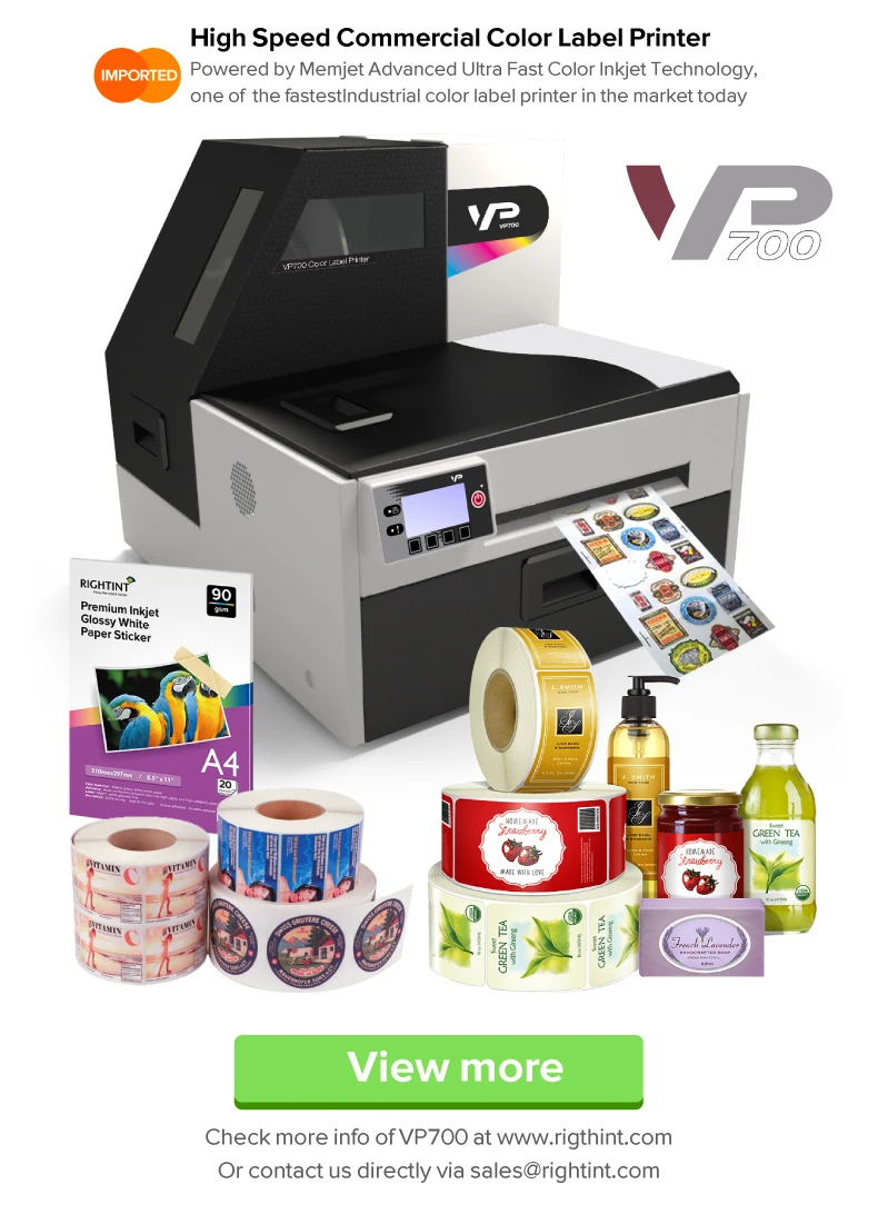 Printable Full Color A4 Blank Waterproof Self Adhesive Glossy / Matte ...