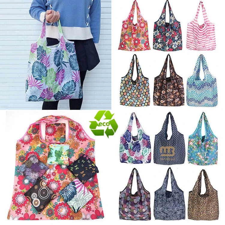 Extra Large Capacity Polyester Shopping Bag Eco-friendly Grocery Bags ...