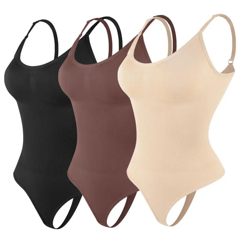 Bodysuit For Women Tummy Control Shapewear Seamless Sculpting Thong ...