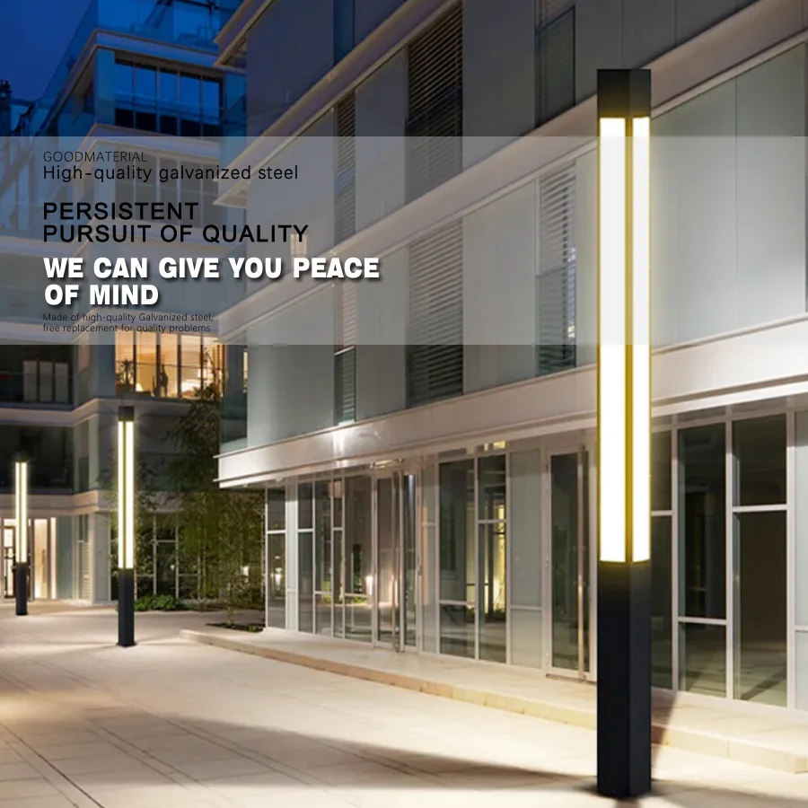 Outdoor Ip65 Waterproof Garden Patio Landscape Lighting Bollard Led ...