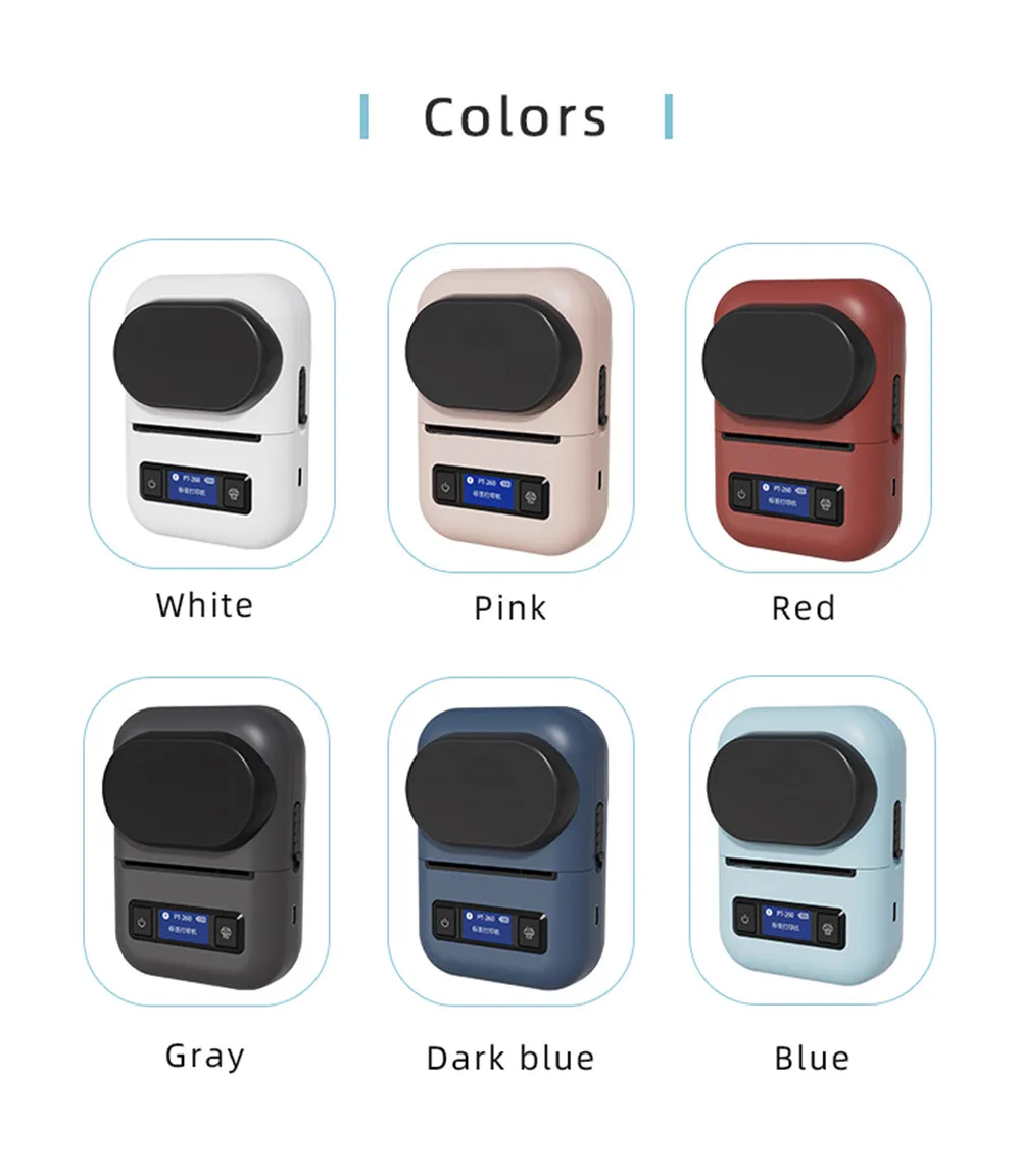 Impresora Termina 58mm Bt Usb Label Printer Mini Qr Code Home Storage ...