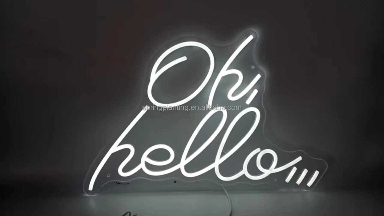 Custom LED Neon Sign With Holder Base Leave a Message for Audio ...