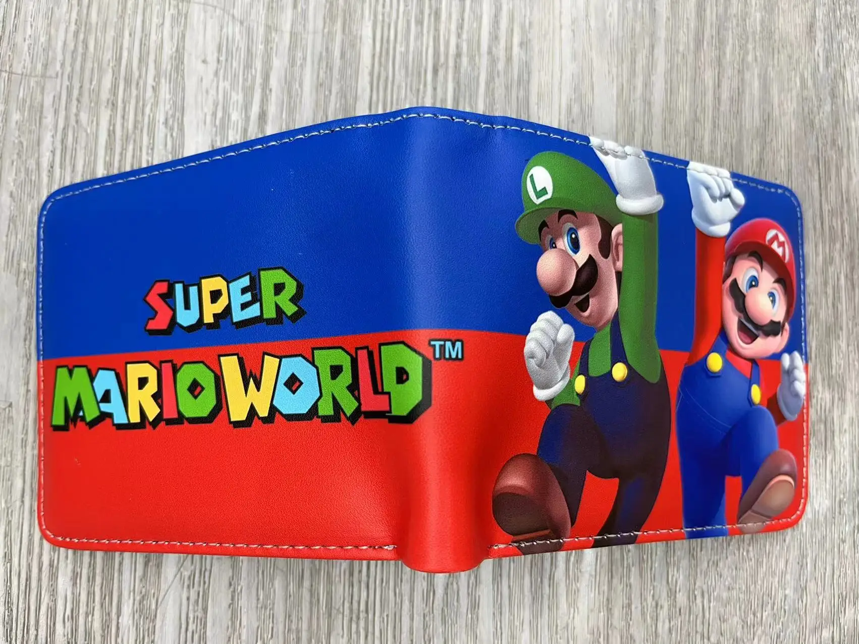 49 Design High Quality Mario Short Regular Bifold Pu Wallet With Zipper ...