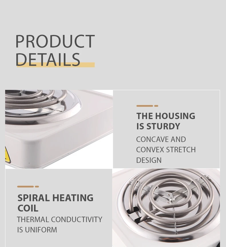 Tyler 1000w Single Electric Stove - Mini Burner Hot Plate