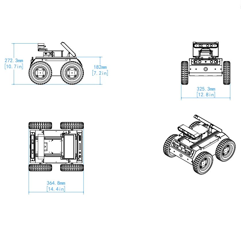 Intelligent Mobile Scientific Robots Platform Open Sdk Tracked Tank Chassis Amr, Amr, Open Sdk ...