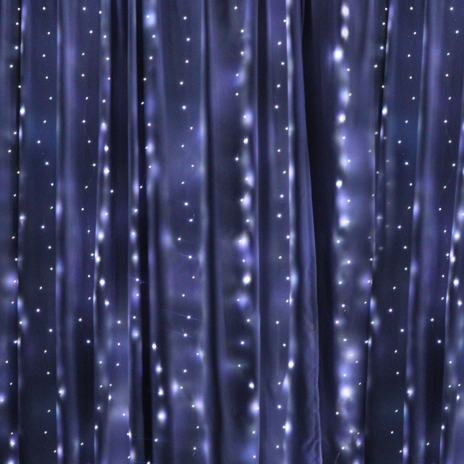Biumart Led Twinkle Curtain Star String Lights Wedding Birthday ...