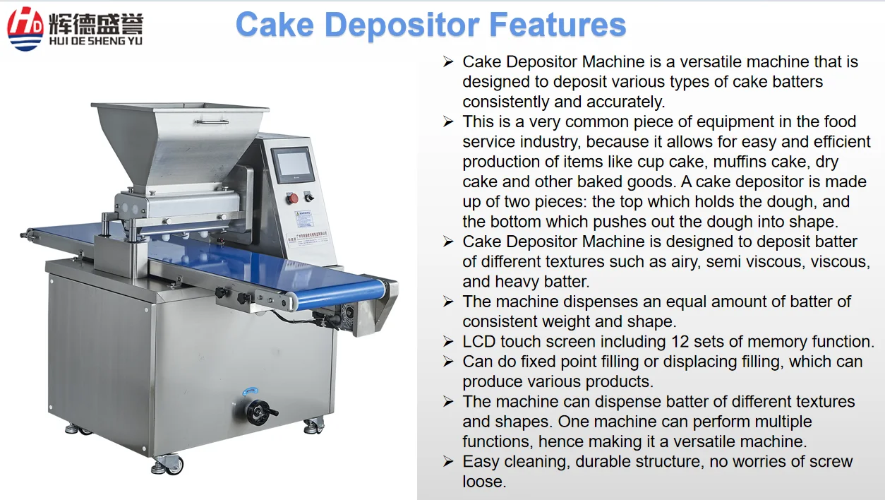 Small Automatic Bake Equipment - Efficient Cake Depositor