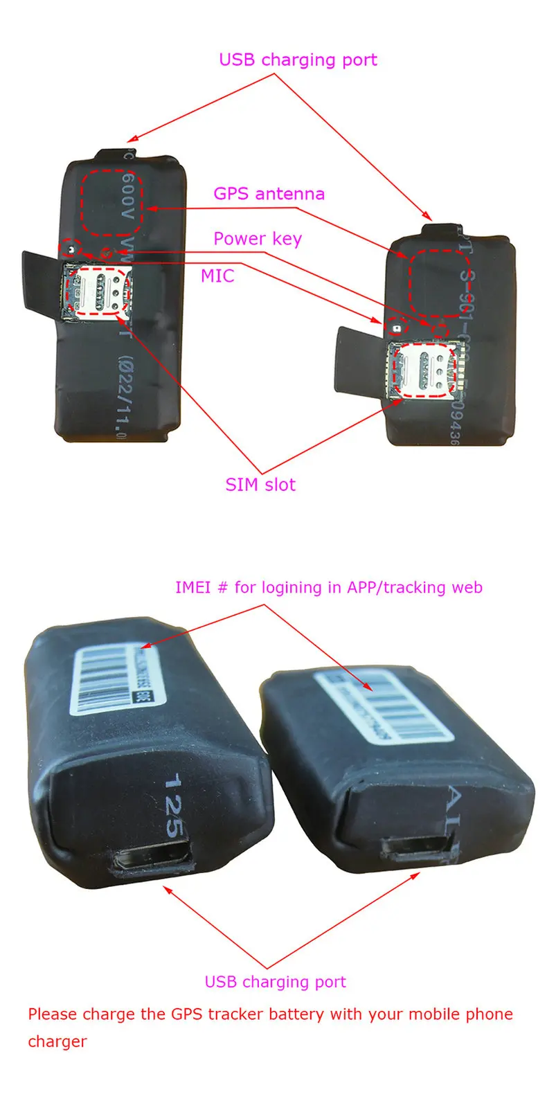 Smallest Size Micro Gsm Gps Tracker S3 S7 Wifi+lbs+gps Hidden Tracking ...