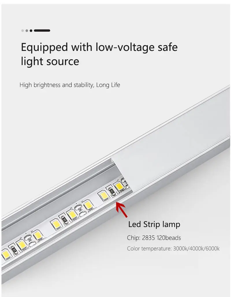 Aluminum Led Hard Light Strip Lighting White/neutral/warm Light ...