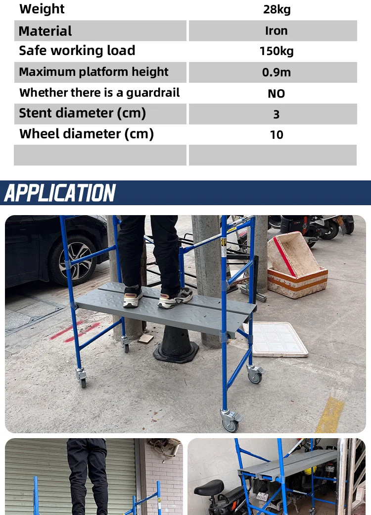 Mini Multipurpose Folding Mobile Scaffold Platform - ALUMINUM CUBE