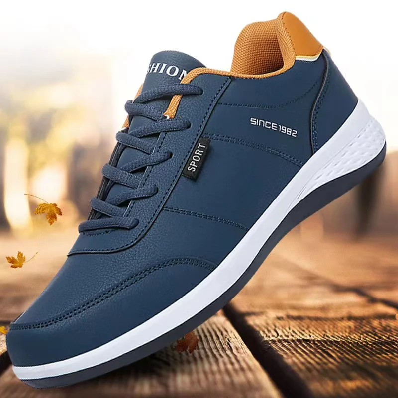 Fashion Athletic Comfortable Leather Men Casual Sport Shoes - Buy ...