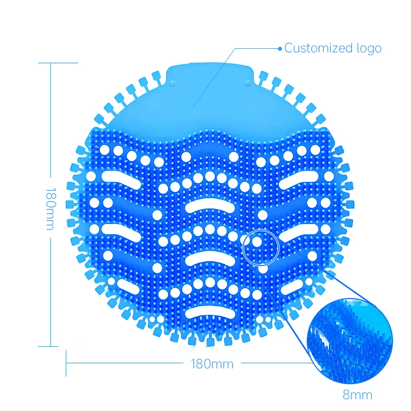 18cm Wave Urinal Screens Toilet Mats Manufacturer Custom Logo Anti ...