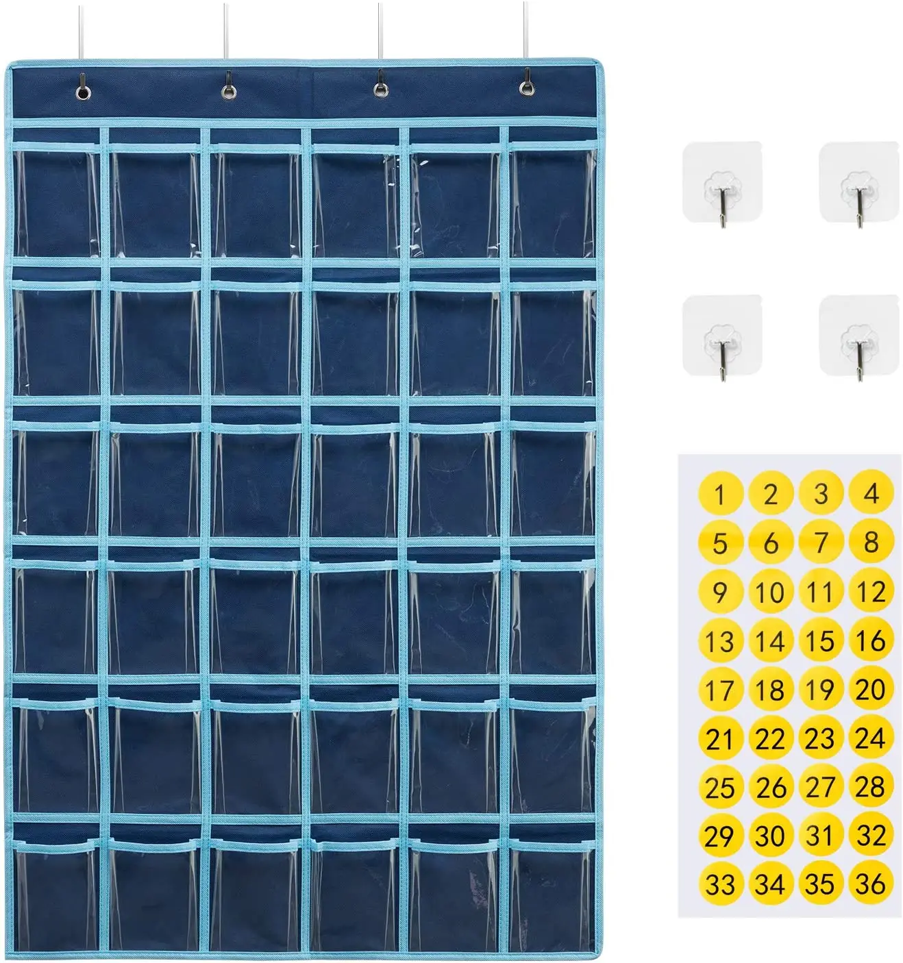 Classroom Pocket Charts - Organize Cell Phones & Calculators
