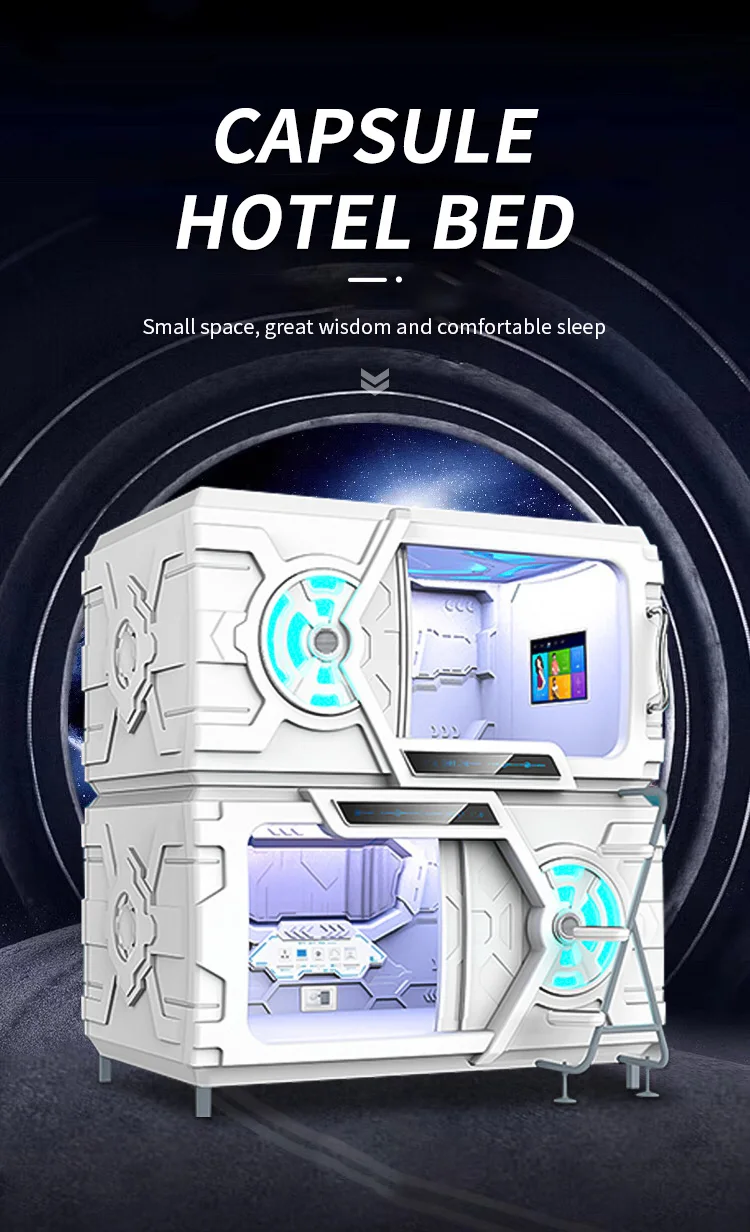 Modern Hotel Bed - Smart Capsule Pod for 3-5 Star Hotels