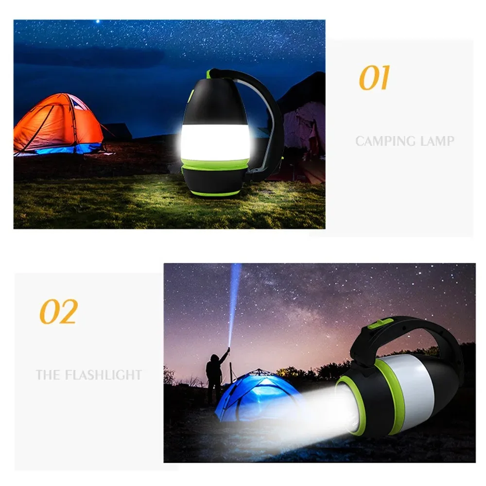 JINGPENG 3 in 1 LED Table Lamp - Rechargeable Emergency Light