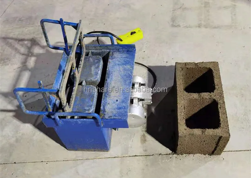 Manual Interlocking Concrete Block Molds - High Productivity