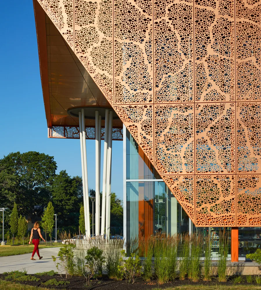 Aluminum Perforated Facade Large Wall Panel For Exterior Wall Cladding ...