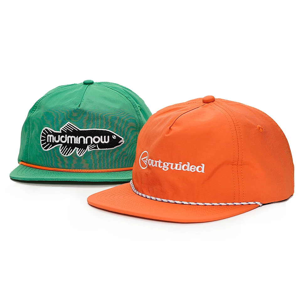 Custom Logo 5 Panel Embroidery Nylon Snapback Hats