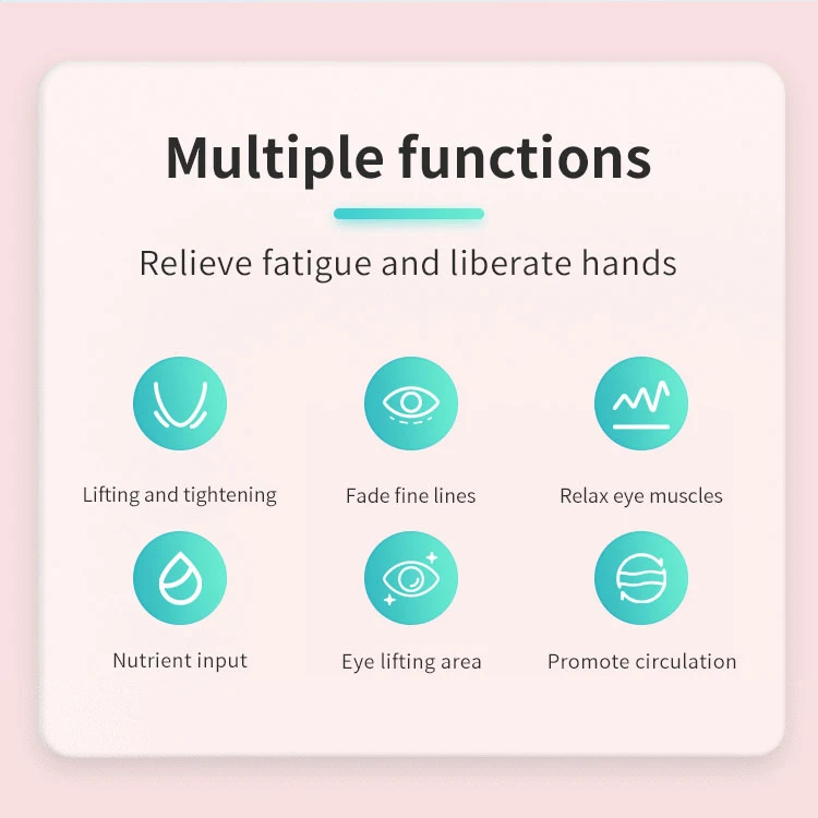 3D Eye Vibration LED Red Light Therapy Device for Anti-aging