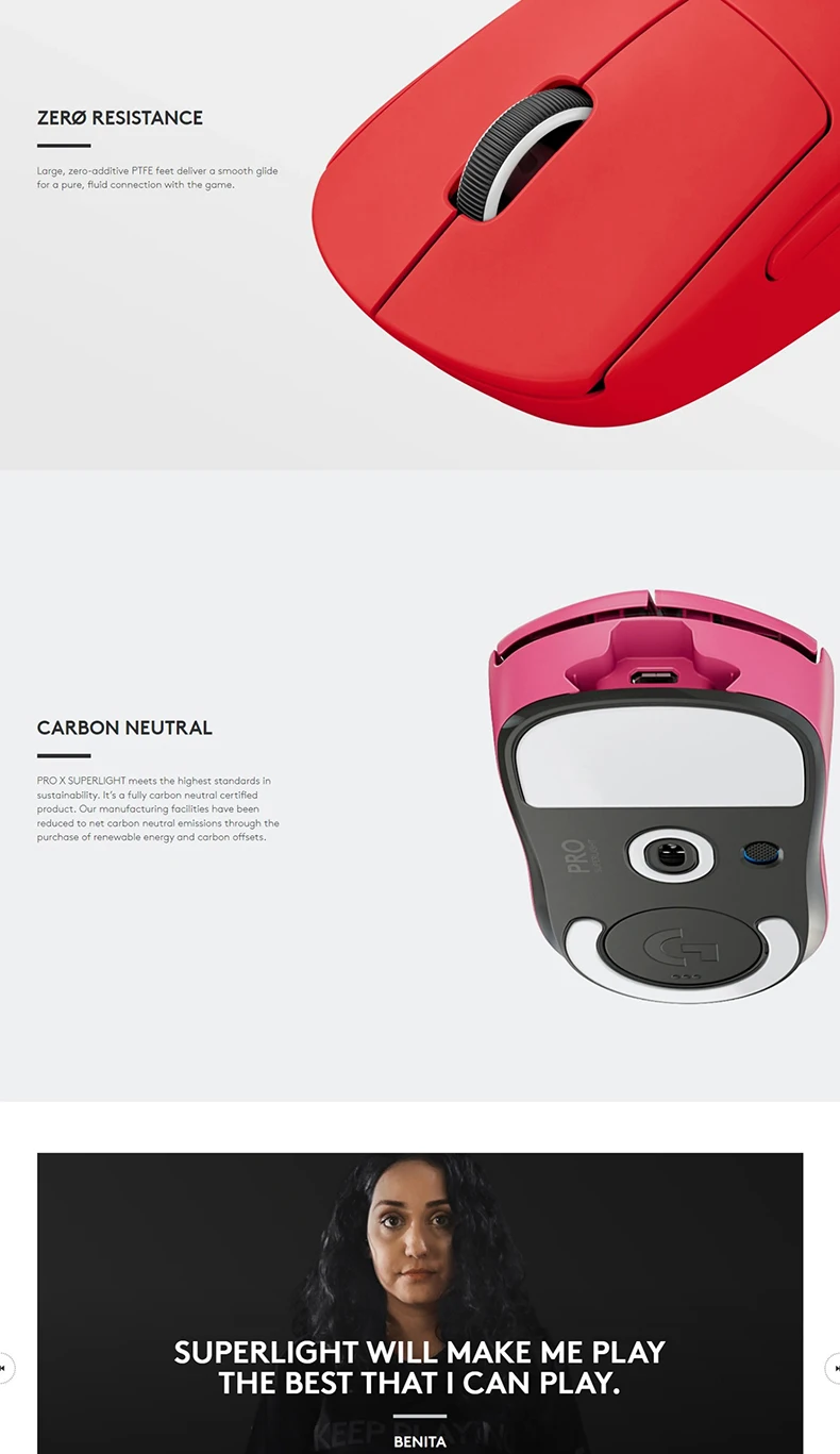 Logitech GPW Wireless Gaming Mouse - Superlight & Dual-mode