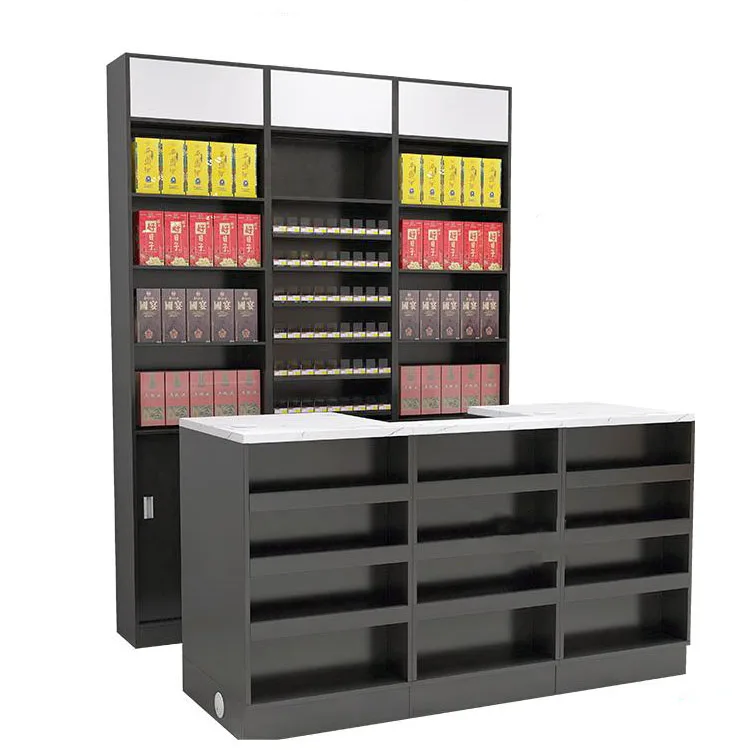 Meicheng Wood Cigarette Shop Cabinet Cigarettes Display Racks Tobacco ...