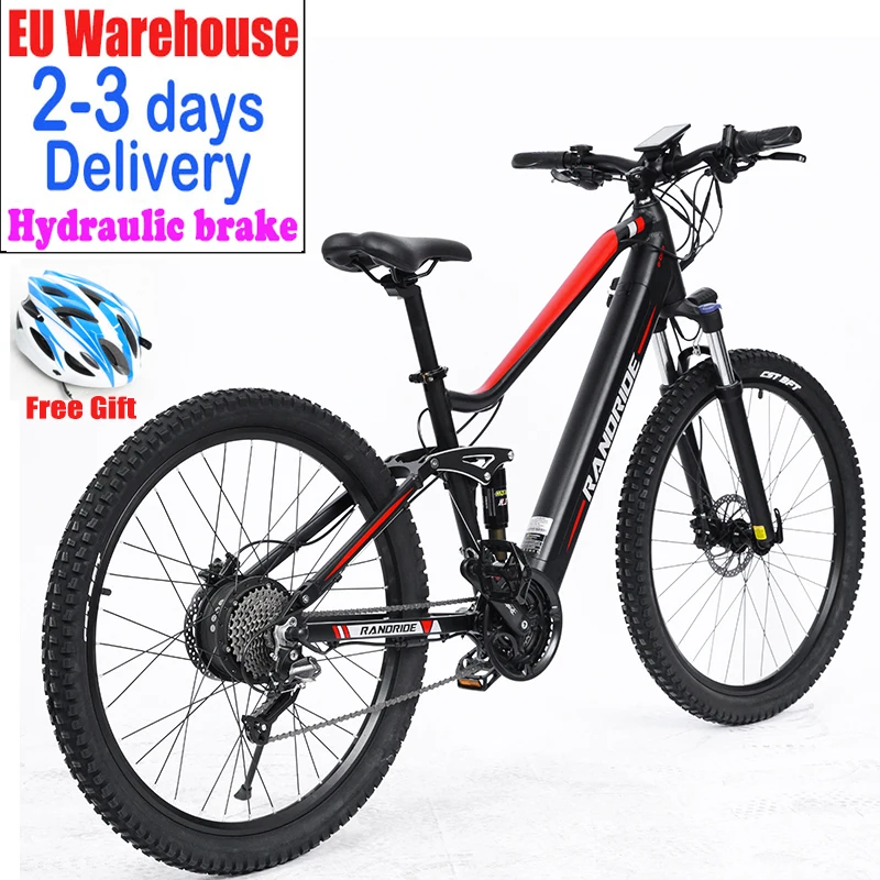 Eu Warehouse Oem Mtb E-bikes Shimano 48v 1000w Full Suspension Electric ...