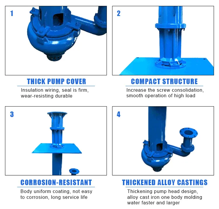 SP/SPR Series Vertical Heavy Duty Centrifugal Submerged Slurry Pump