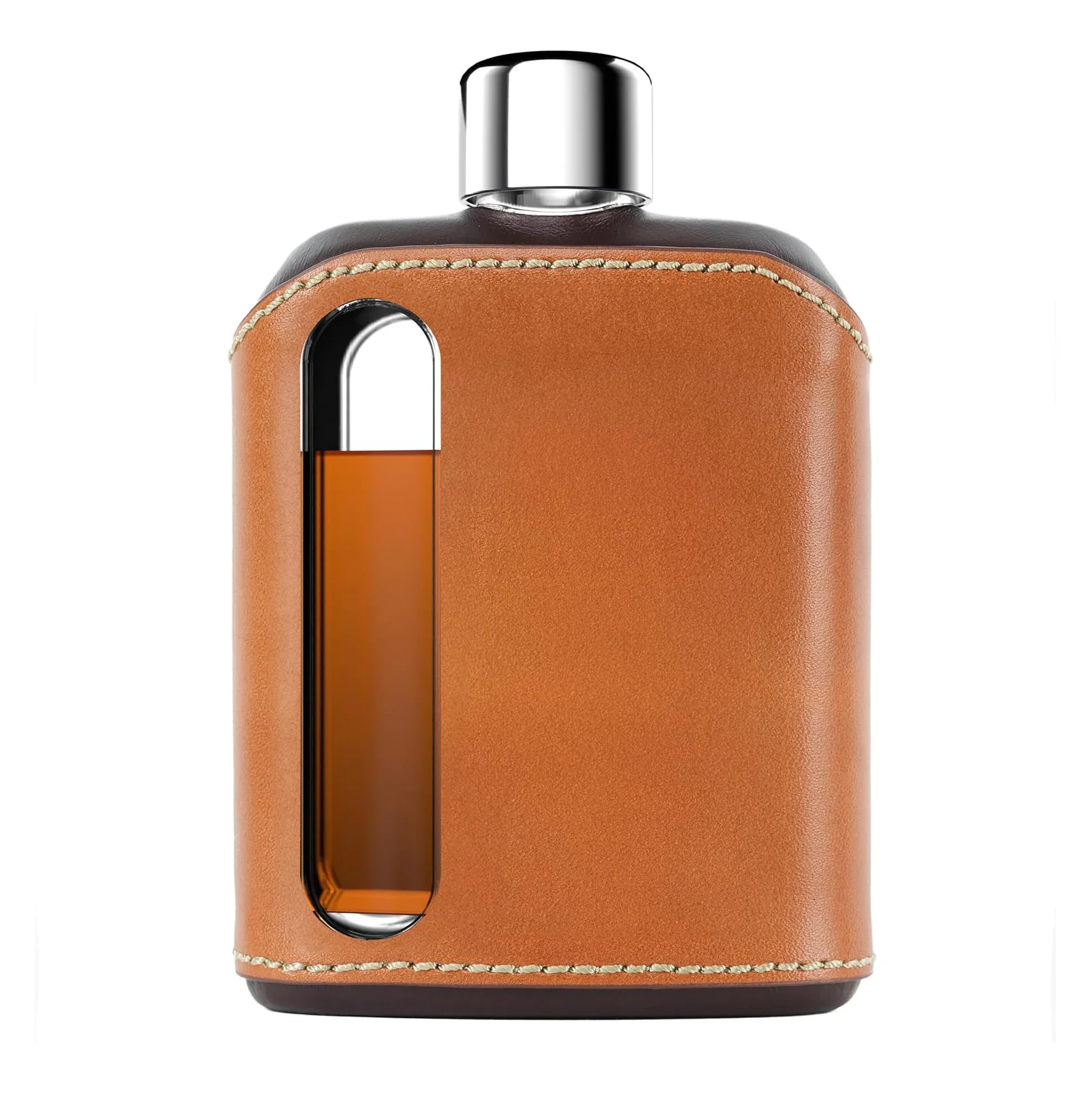 100ml Customized Logo Color Cheap Whisky Clear Modern Glass Hip Flask